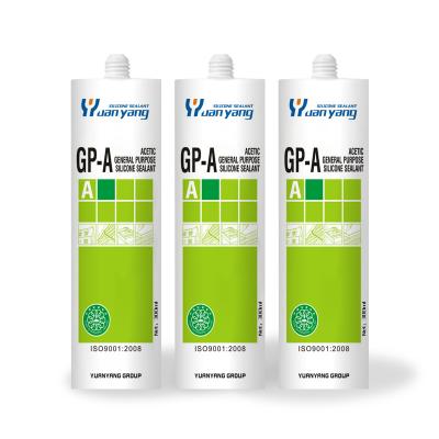 China Glass Sealing GP Silicone Sealant Clear Acetic Cure Sealant for sale