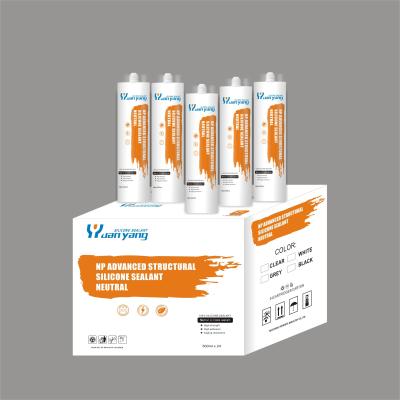 China 280ml ClearWeatherproof Silicone Sealant 590ml Neutral Construction Adhesive Sealant for sale