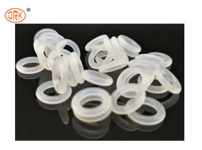China Transparent Excellent Rebound Resistance Clear Silicone o-ring for Electronics Product for sale