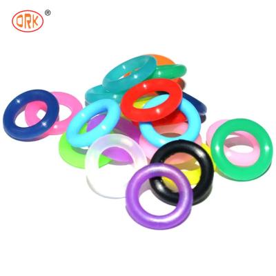 China ORK UL157 High Temperature Industrial Colored Silicone O Rings Suppliers for sale
