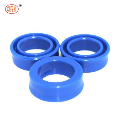 China Blue NBR U Cup Ring Seal for Hydraulic Cylinders with Excellent Abrasion-Resistance and Good Rebound Resistance for sale