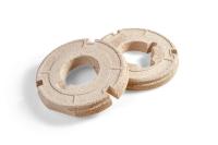 China Vermiculite Shaped Parts High Temperature Resistant 1200C Thermal Insulation Custom Shapes for sale