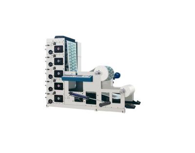 China automatic printed paper roll, 4 color flexo paper roll printing machine for sale