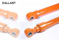 China Flange Loader Welded Hydraulic Cylinders Double Acting Telescopic Chrome for sale