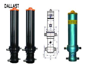 China GS Telescopic Hydraulic Ram Single Acting Long Stroke for Mining Trailer for sale