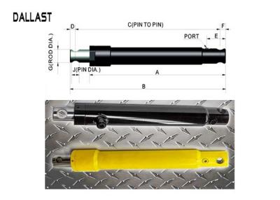China Standard Single Acting Hydraulic Ram Hollow Plunger Chrome for Snow Plow for sale