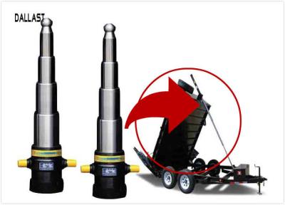 China Single Acting Hydraulic Cylinder Lift for Truck Hinge Axis Vertical Telescoping for sale