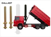 China Single Acting Hydraulic Cylinder Long Stroke , Dump Truck Hydraulic Ram for sale
