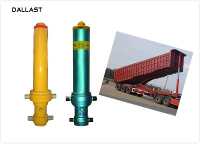 China 1 Acting  Dump Trailer Hydraulic Cylinder  Welded Parker HRC 45-55 Hardness for sale