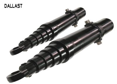 China Multi Stage Telescopic Hydraulic Ram Oil Cylinders Single Acting Agricultural Farm Truck for sale