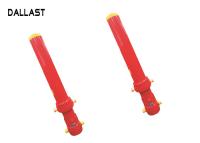 China Dump Truck Single Acting Telescopic Hydraulic Cylinders With Heavy Duty Welded Construction for sale