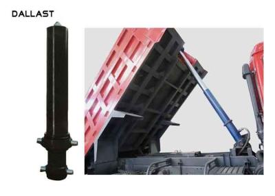China Anti Rust Painting Single Acting Dump Trailer Hydraulic Cylinder 3 Stage Type for sale
