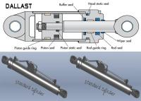 China Industrial Double Acting Hydraulic Cylinder , Welded Boom Hydraulic Cylinder for sale