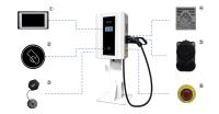 China Residential Project Ev Dc Charger 4.3 Inch Touch Screen Electric Vehicle Station CCS for sale