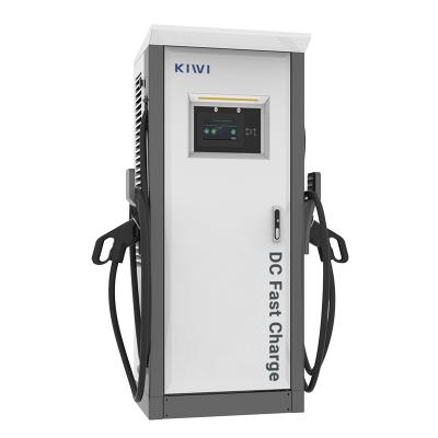 China 60Kw CCS2 DC Emergency RFID EV Electric Vehicle Car Charging Station with Large Capacity for sale