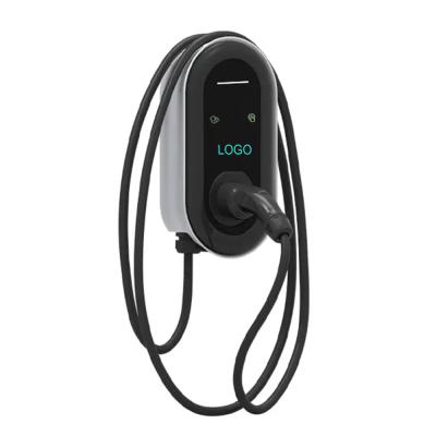 China 7kW 11kW EVSE Car Charging Station Type 2 IEC62196 J1772 16A 32A Mode Level 2 AC Charger for sale