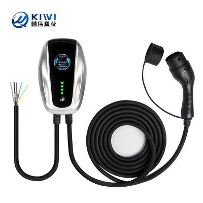 China Volkswagen ID 4 EV Charger 7kw LCD Screen Single Phase Type 2 with Insulation Detection for sale