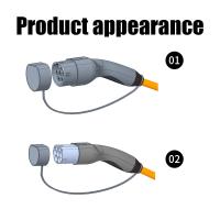 China KIWI Portable Electric Vehicle Charger Cable Type 1 to Type 2 Flame Class UL94-V0 for sale