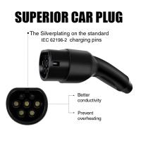 China 5m Universal Electric Vehicle Charger Cable 16A-32A Type 1 To Type 2 EV Charging Cord for sale