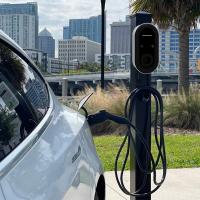 China 5m Plug Wire 22KW Type2 EV Charger Wallbox Charging Station For Electric Cars Vehicle for sale