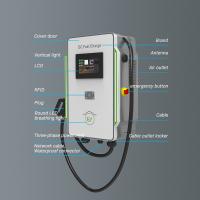 China DC Wallbox Charger 30kW 40kW Cars CCS 40A Fast EV Charger 600V Grid Frequency 50Hz for sale