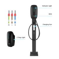 China Portable 7kW DC Fast Charging 220V EV Car Charger with Connection Temperature Detection and Wall Mounted Floor Stand for sale