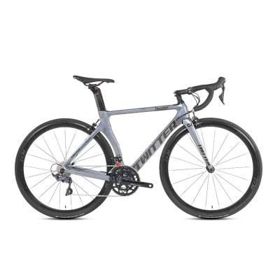 China 700c Carbon Fiber Frame Twitter Road Bike 22-Speed Racing Bicycle with CE Certification for sale