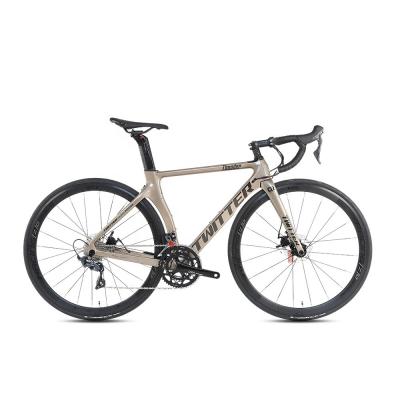 China Carbon Fiber Frame Road Bike 22 Speed Bicycle for Men 700c 25c Cycle Aluminum Alloy Fork Material for sale