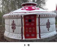 China Anti - Snow Yurt Style Camping Tent ,  Heat Preservation Mongolian Nomad Tent for sale