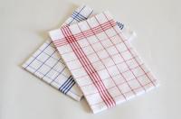 China 2 Colors Kitchen Tea Towels / Grid Kitchen Towel With 100% Cotton Fabric for sale