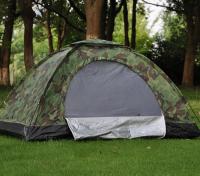China Single Layers Camouflage Outdoor Camping Tent , Waterproof Easy Up Camping Tent for sale
