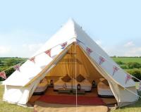 China White Outdoor Canvas Tent For For Emergency Shelter Disaster Relief & Camping for sale