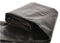 China Black Plastic Polyethylene Tarp PE Tarpaulin For Agriculture/Pond Liner/Transportation Cover for sale