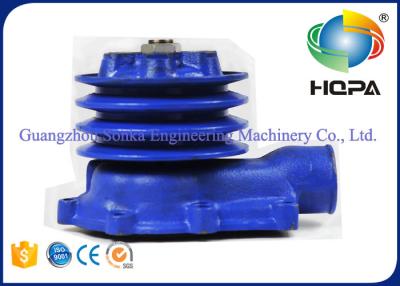China Excavator Hyundai R200-5 Engine D6BR-C Water Pump 10kg Casting Iron Blue for sale