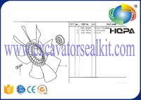 China Excavator Cooling Fan 139-7787 201-3901 for 308B 4M40 Engine Plastic Suction Fan 12V for sale