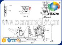 China 102-8007 1028007 Stepping Throttle Motor for Caterpillar 307 307B E307 Excavator for sale