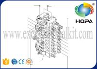 China Komatsu PC300-7 Excavator Hydraulic Control Valve 723-48-26101 723-48-26102 723-48-26103 for sale