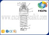 China 4P9830 Fuel Injection Plunger and Barrel Forged Steel Fit for 330B 350 Excavator Engine Parts for sale