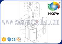 China 21W-60-41121 Hydraulic Oil Filter for Komatsu PC78US-8 Hydraulic Tank 100 Micron for sale