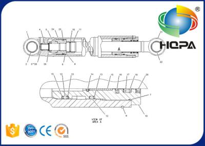 China 103-8333 1038333 169-7827 1697827 Arm Cylinder Seal Kit for Excavator 307 307B for sale