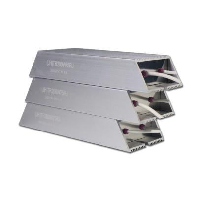 China RXLG 200W Aluminum Case Resistor 165x60x30mm with ±300ppm/℃ Thermal Stability for Motor Control Systems for sale