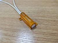 China RX24 50W 50 Ohm Gold Aluminum Housed Wirewound Resistor for Automotive Turn Signals and Industrial Applications for sale