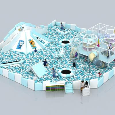 China Playground Children Adventure Play Center Indoor Ball Pool Trampoline Big Slide Indoor Playground for Kids for sale