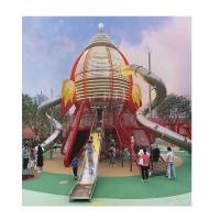 China Large Outdoor Non-standard Stainless Steel Slide Aerial Themed Amusement Equipment Wooden Homeuse Swing and Set Platform for sale