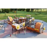 China Stainless Steel Slide Kids Playhouse Wooden With Outdoor Wood Cubby House Non-Standard Customization for sale