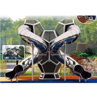 China Outside and Indoor Large Spiral Slide Kids Outdoor Tube Slides Adults Outdoors Stainless Steel Slide for sale