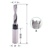 China 5mm Solid Carbide Blind Hole Drill Bits Shank Length 30mm 35mm 45mm for sale