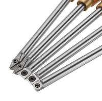 China Carbide Tipped Wood Turning Tools Sets Round Shape With 12mm Inserts for sale