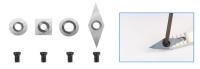 China Replacement Round 18mm Tungsten Carbide Woodturning Inserts Round Shape for sale