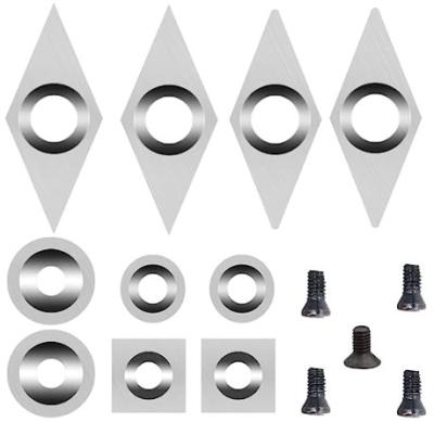 China Replacement Tungsten Carbide Wood Turning Inserts Square Radius Shape 11x11x2-30°R50 for sale